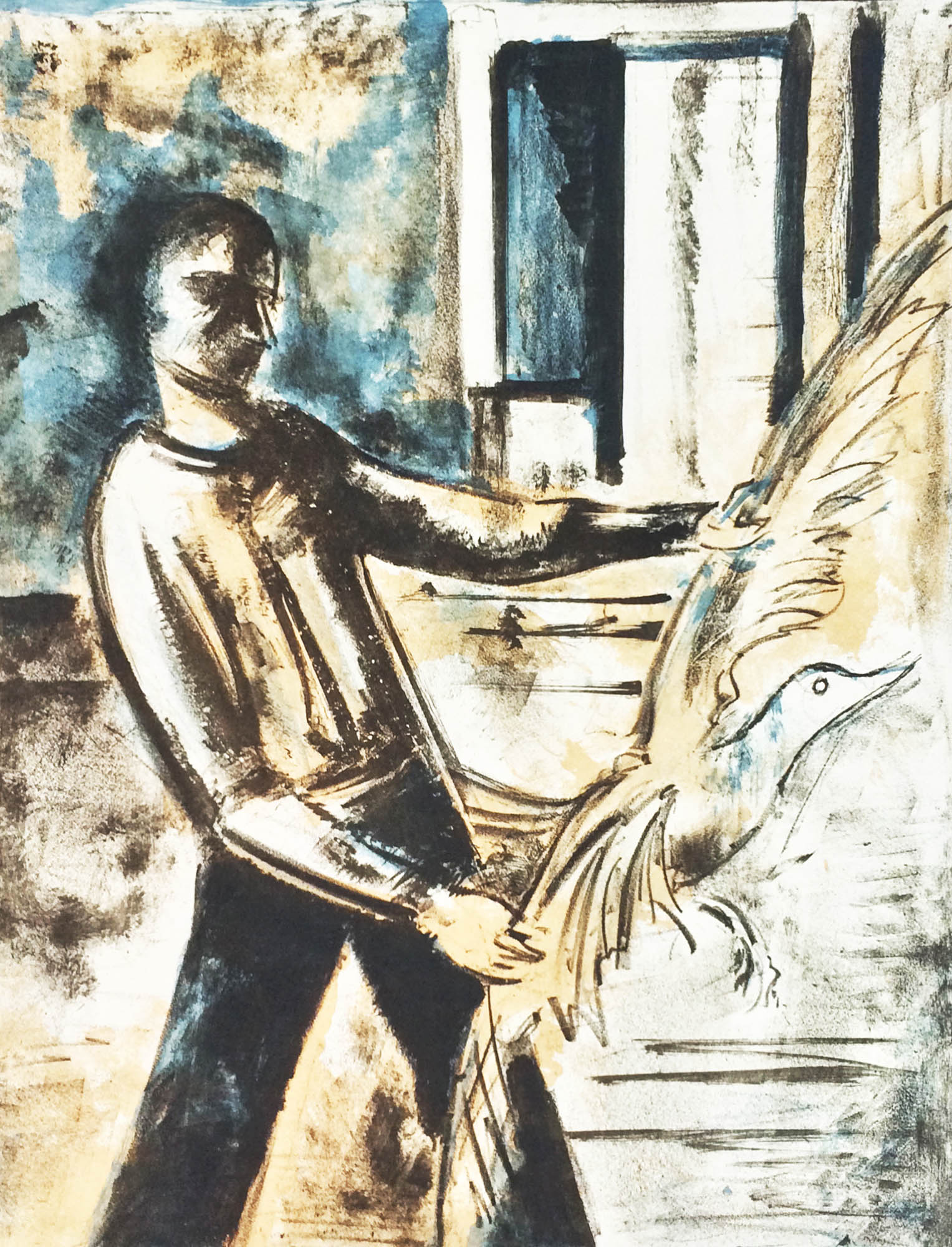 Man with bird – THISISKUNST